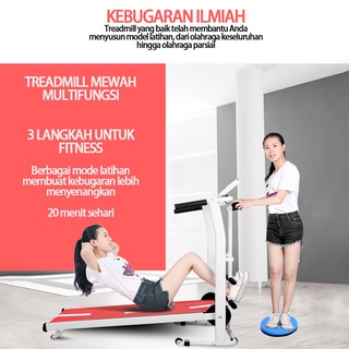 Jual Treadmill rumah tangga lipat kecil mini 7 in 1 sederhana berjalan ...