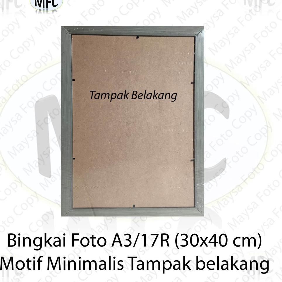 Jual Bingkai Foto A3/17R 30x40 cm Minimalis 3cm Hitam,Putih dan Coklat ...