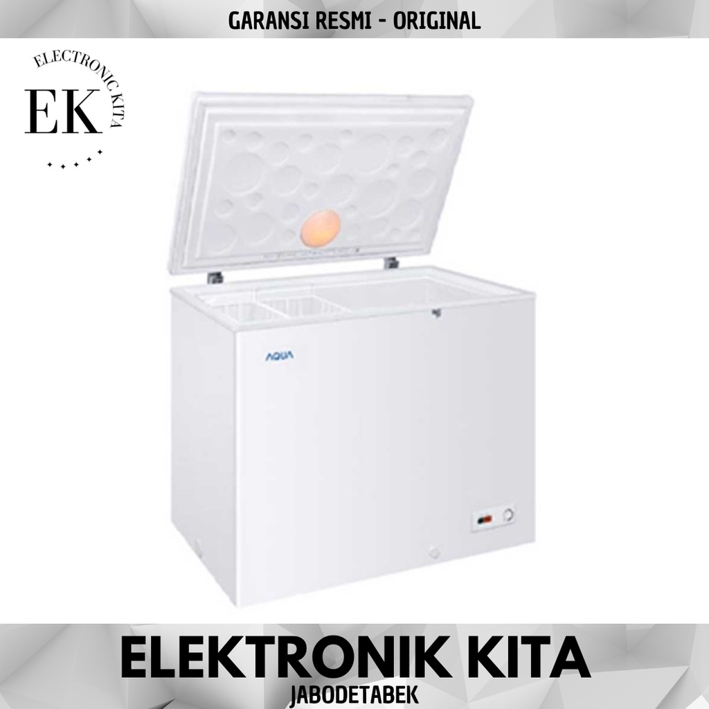Jual CHEST FREEZER 200 LITER LOW WATT KUNCI RODA BEKASI AQF 200 AQF200 ...
