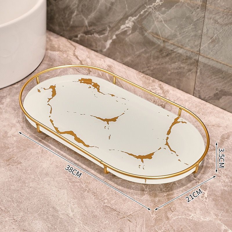 Jual Marble Tray Bernda Hitam Putih / Pajangan Dekorasi Nampan Alat ...