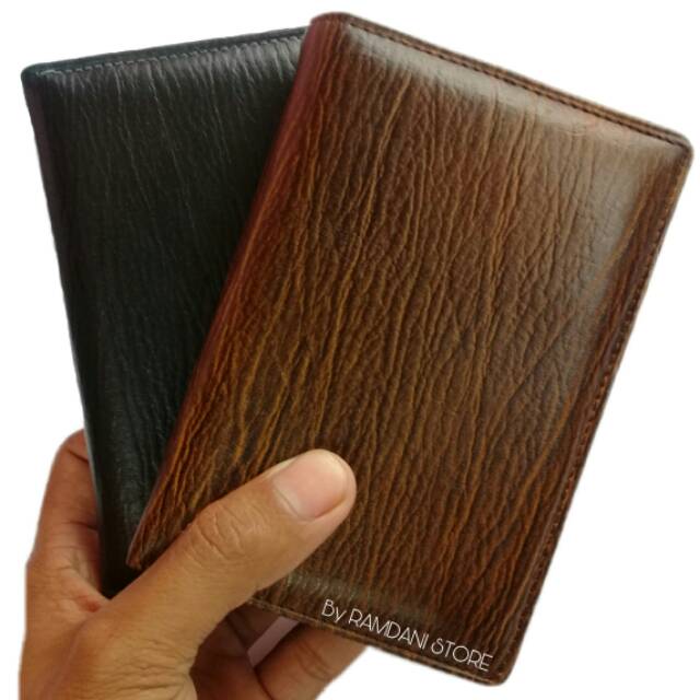 Jual Dompet Kulit Pria Ukuran 3/4 Bahan Kulit Sapi Motip Serat Kayu ...