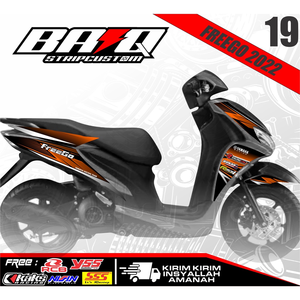 Jual STRIPING YAMAHA FREEGO STICKER MOTOR FREEGO LIST STRIPING FREEGO ...