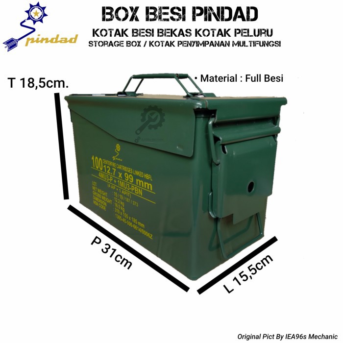 Jual ANJAYMALANG Box Besi Pindad / Tools Box / Kotak alat serbaguna ...