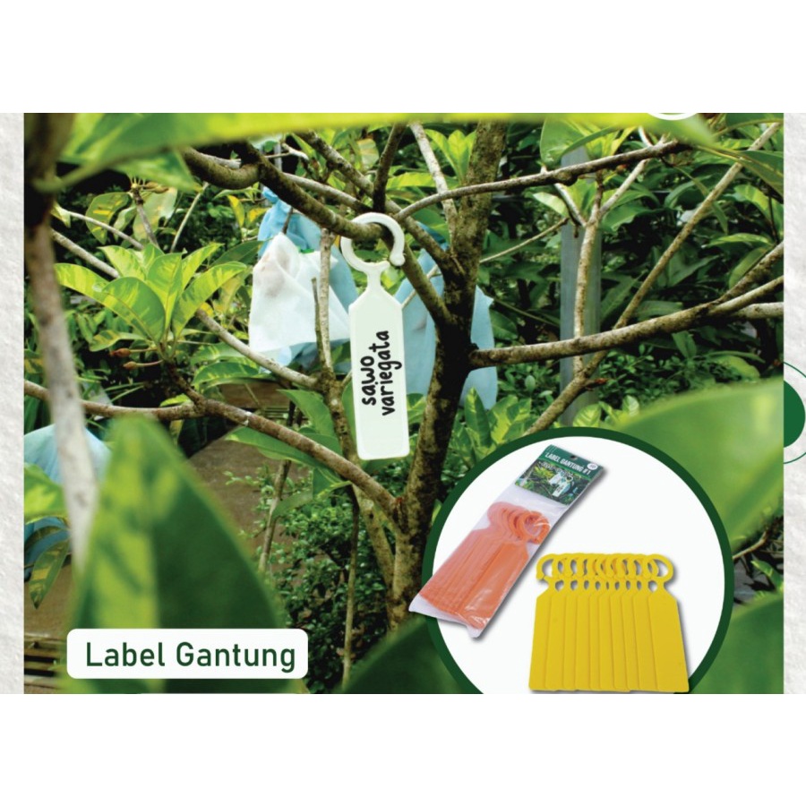 Jual LABEL GANTUNG PACK ISI 10 PCS label tanaman plant name tag plastik ...