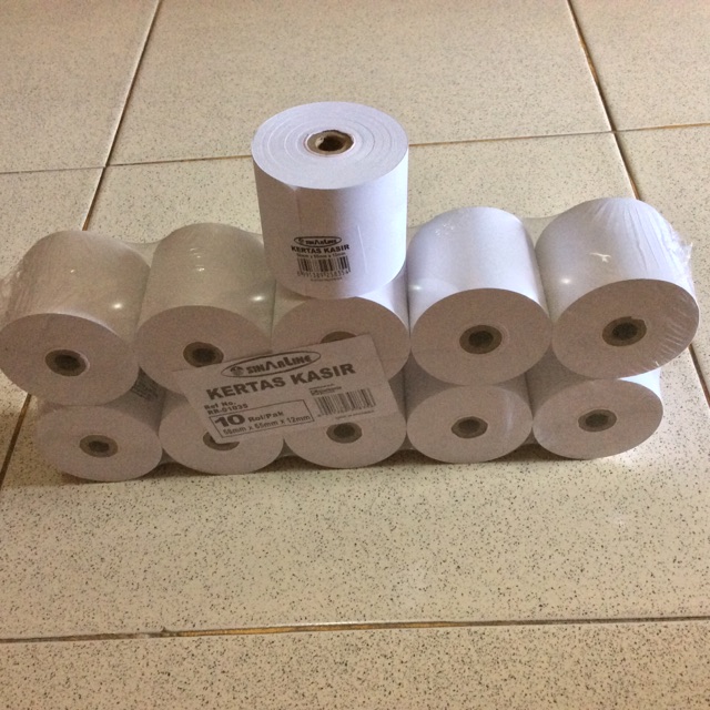 Jual Kertas Telstruk 58x65 HVS/Kertas Kasir 58mmx65mmx12mm SINARLINE ...