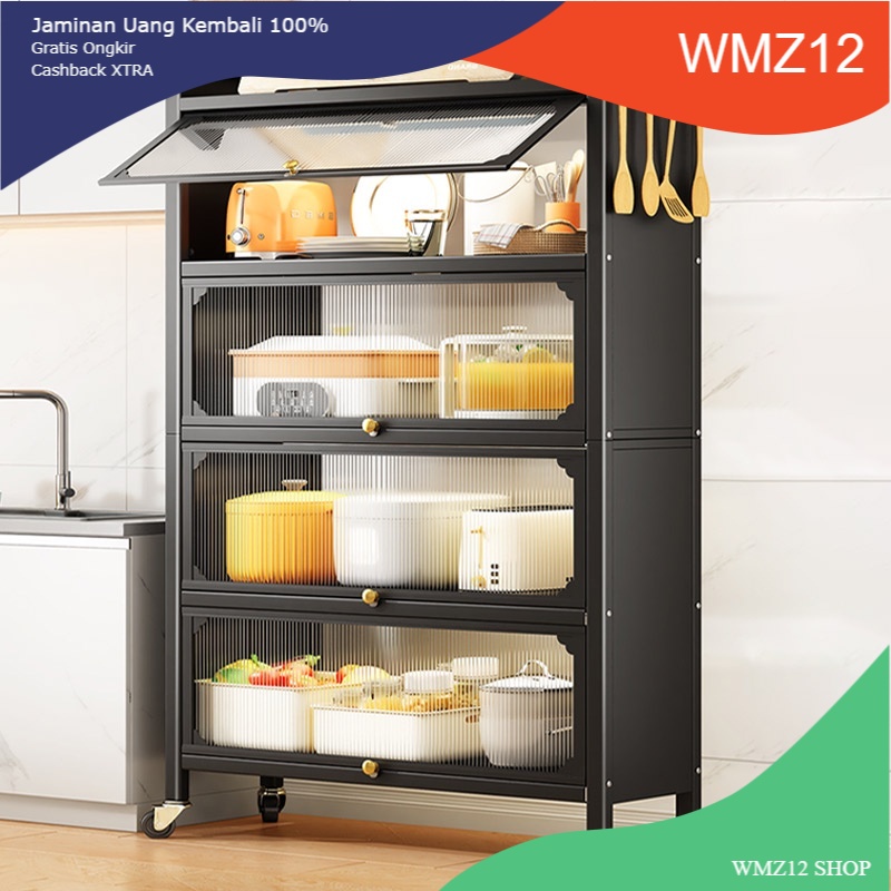 Jual Rak Dapur Lemari Dapur Rak Oven Microwave Rak Penyimpanan Multi ...