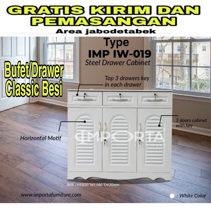 Jual Bufet / Drawer Besi Classic Series Import | Shopee Indonesia