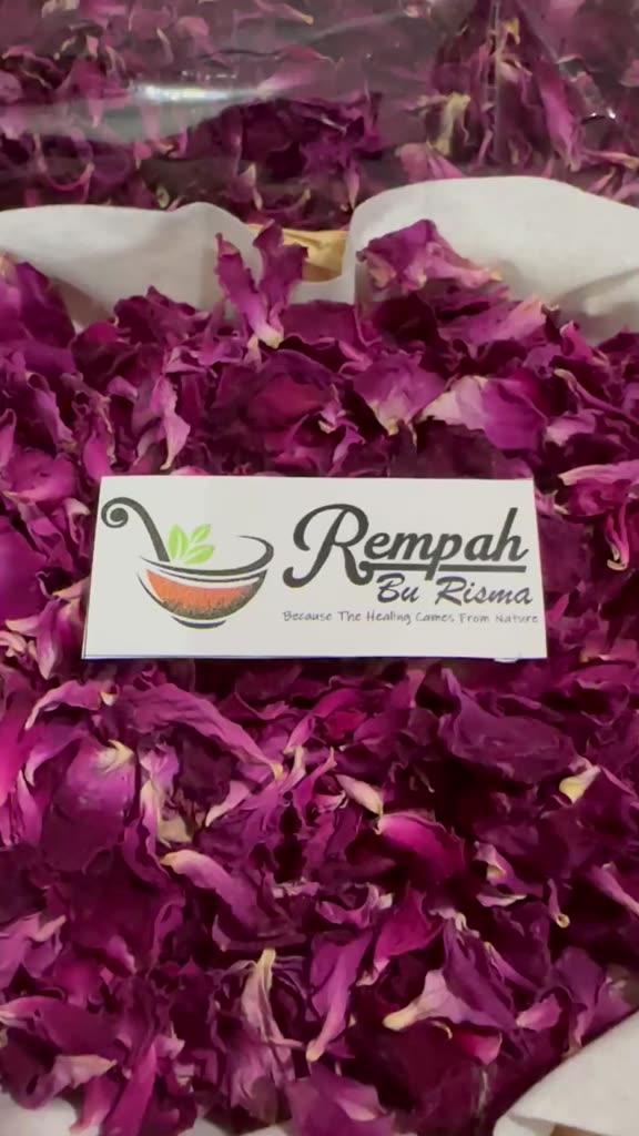 Jual Dried Rose Petals Kemasan BESAR Bunga Mawar kering Rempah Bu Risma ...