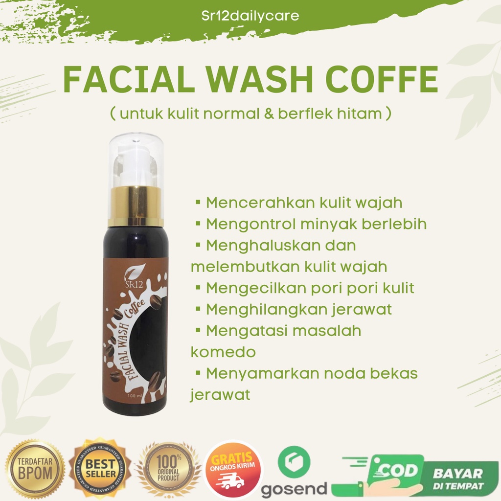 Jual FACIAL WASH COFFEE SR12 HERBAL SKINCARE / SABUN KOPI | Shopee ...