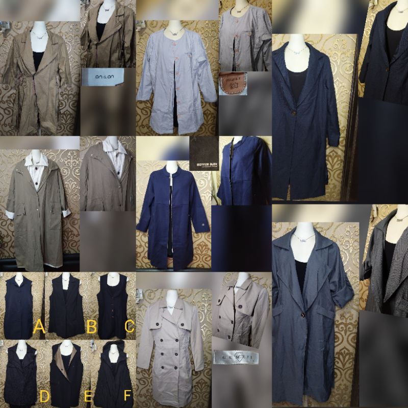 Jual long coat, coat megar premium, suede, bludru, parasut, woll, bulu ...