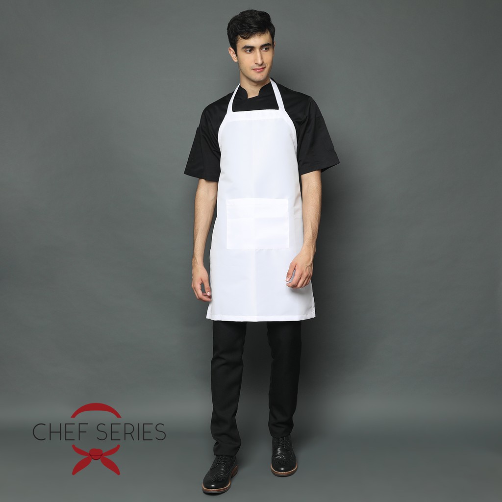 Jual Chef Series Opal Parasut Full Panjang Apron - Putih | Shopee Indonesia