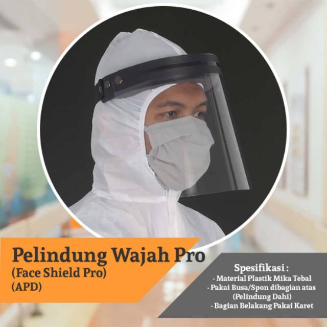 Jual APD Pelindung wajah Face Shield (Faceshield) Anti Pusing ...