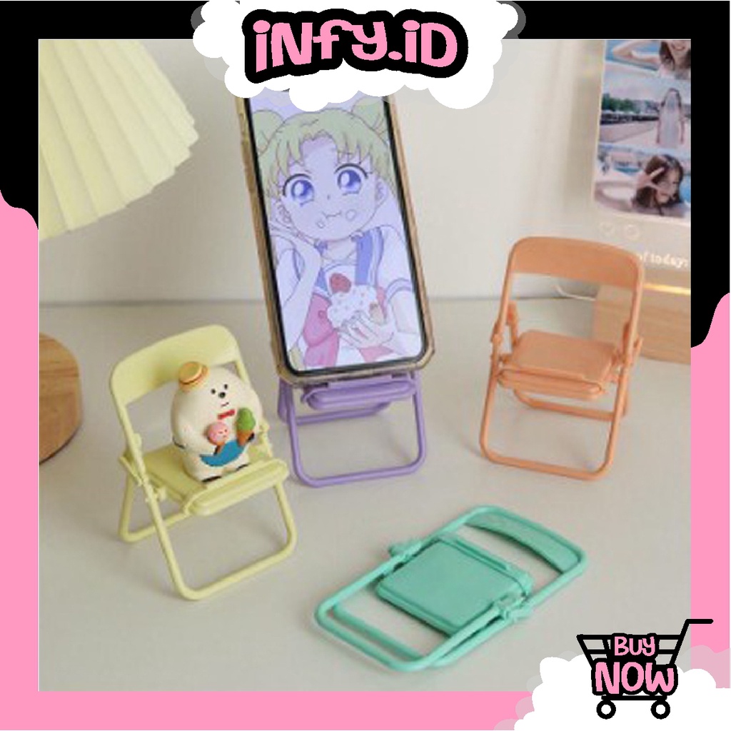 Jual INFY - R666 Stand Holder HP Macaron Model Kursi / Kursi HP Macaron ...