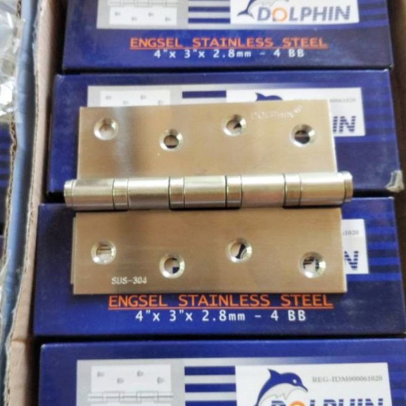 Jual Engsel Pintu Dolphin 4 inch Engsel Jendela 4in Engsel Stainless ...