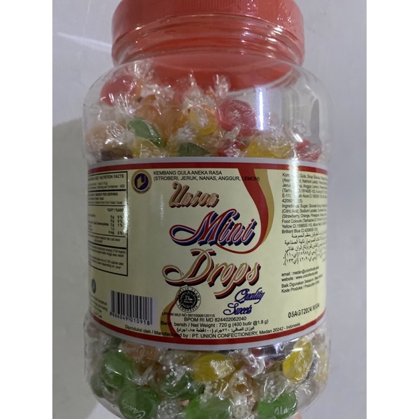 Jual (PENGIRIMAN VIA ANTERAJA ATAU JNT ONLY) PERMEN MINI DROPS UNION ...