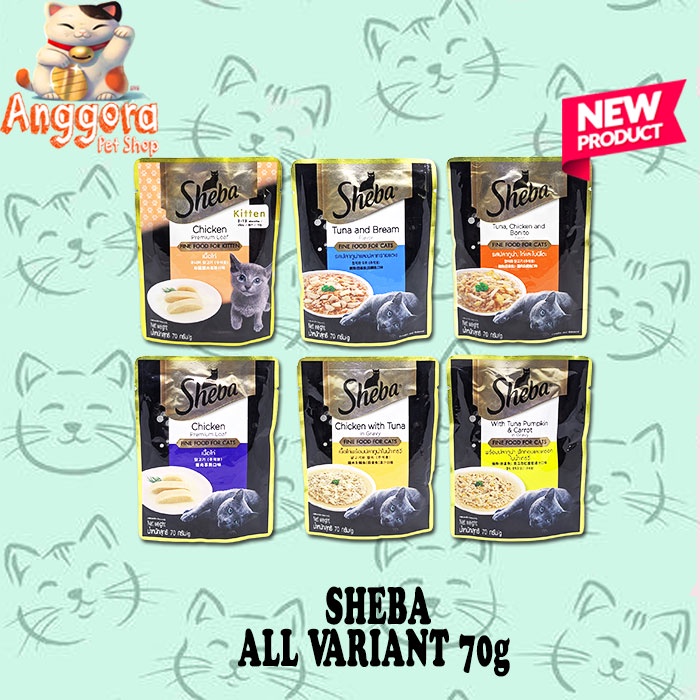 Jual Sheba Pouch Makanan Kucing Basah Wet Food 70gr all variant ...
