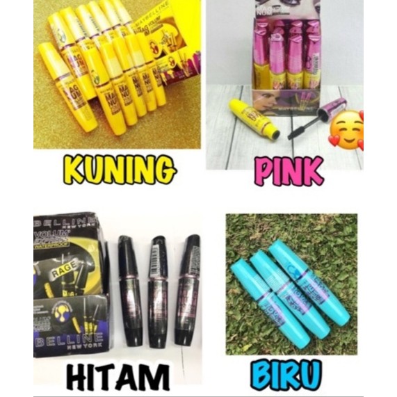 Jual MASCARA MAGNUM KUNING / BIRU / UNGU / HITAM | Shopee Indonesia