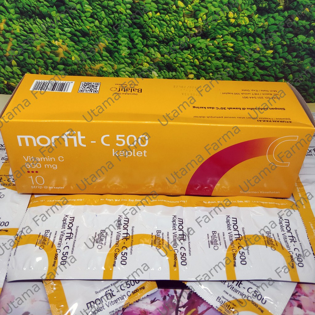 Jual MORFIT C PER STRIP ISI 10 | VITAMIN C 500MG | Shopee Indonesia
