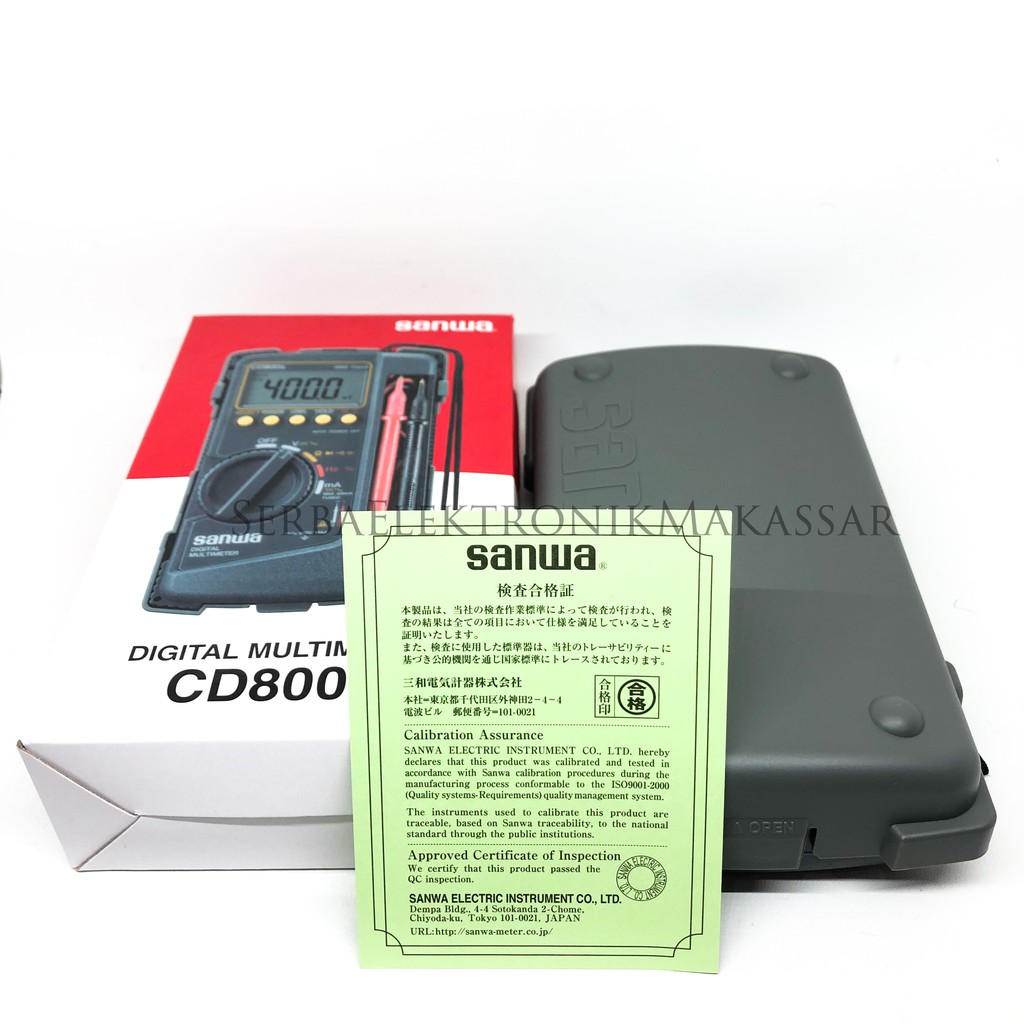 Jual Multi Tester Avometer Multimeter Digital SANWA CD800a ORI | Shopee ...