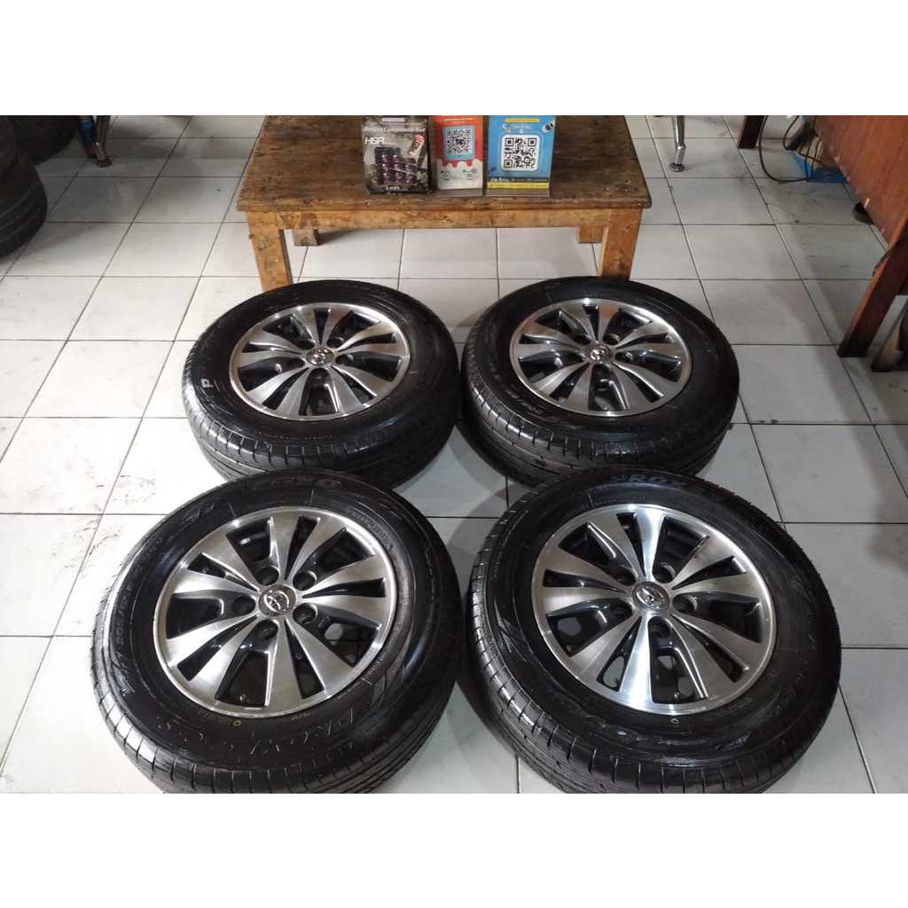 Jual velg oem original inova ring 15x5,5 pcd 5x114 seken bekas plus ban ...