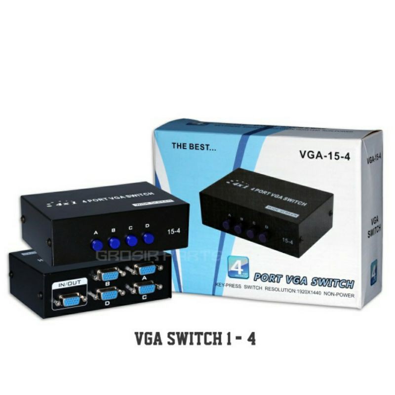 Jual VGA Switch 4 Port | Shopee Indonesia