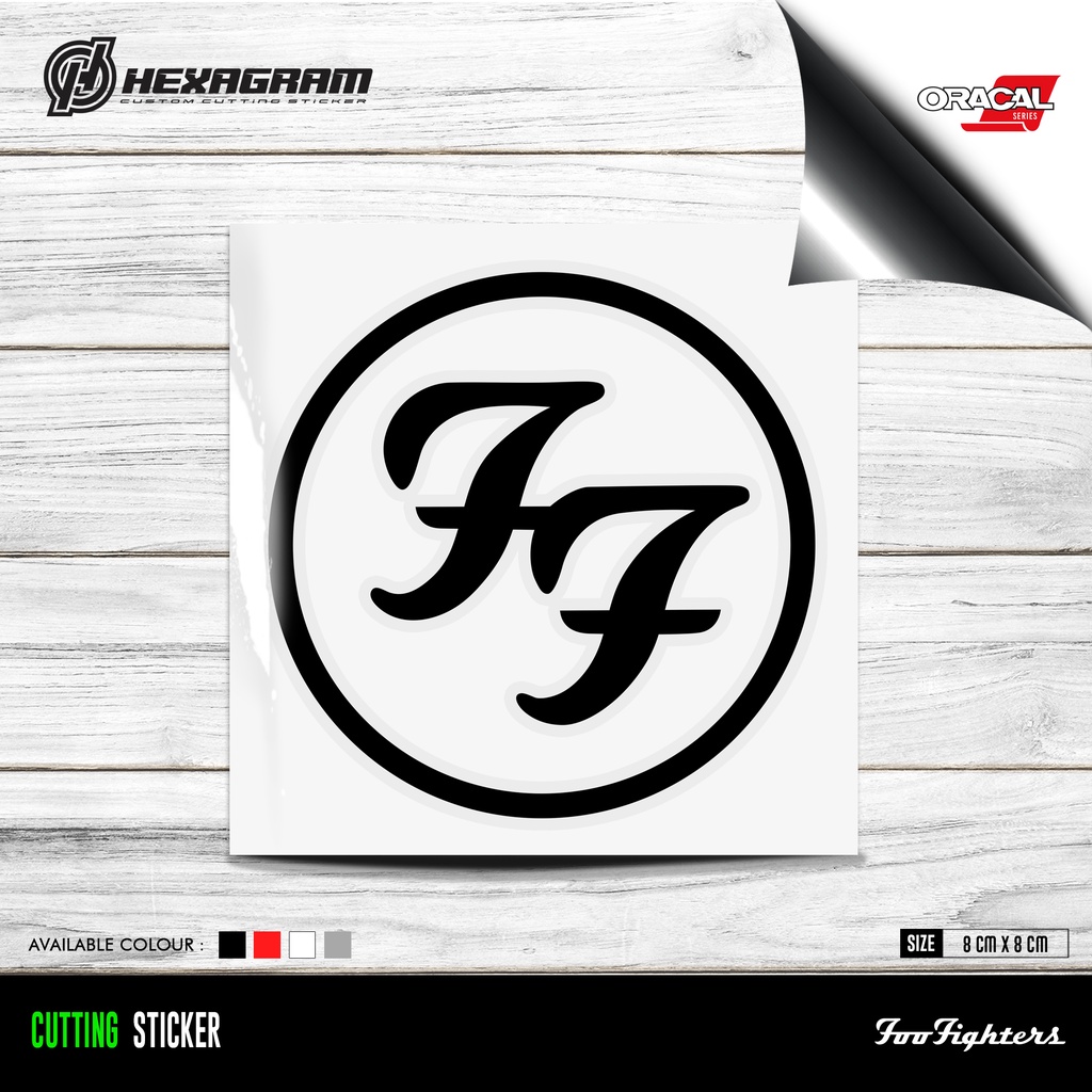 Jual Cutting Sticker Foo Fighters Logo Band | Stiker Cutting Logo Band ...