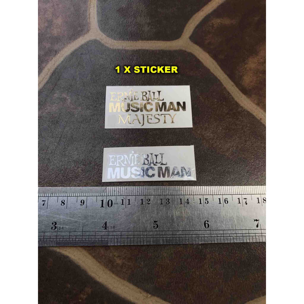 Jual Gitar Ernie Ball Music Man Sticker Decal Headstock Decal Gitar ...