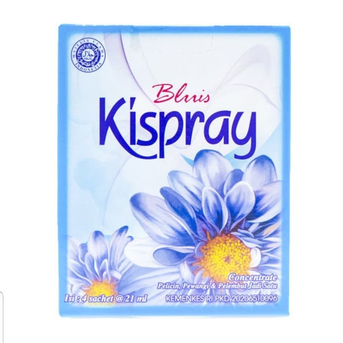 Jual KISPRAY BLUIS PEWANGI PAKAIAAN DUS KOTAK 24ML X ISI 4SACHET ...