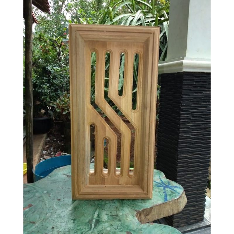 Jual loster kayu jati minimalis ukuran custom 20 x 40 | Shopee Indonesia