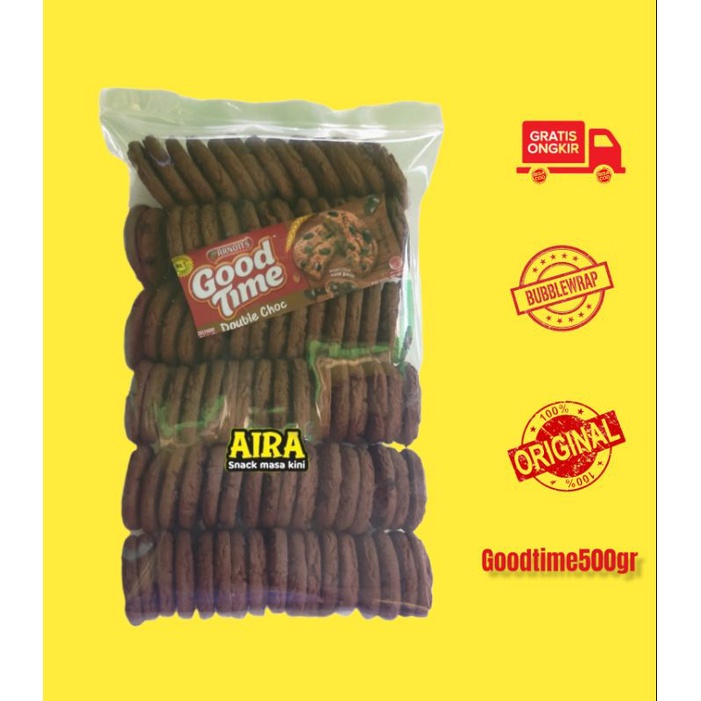 Jual Biskuit Good time Choco chip Coklat kiloan 500gr | Shopee Indonesia