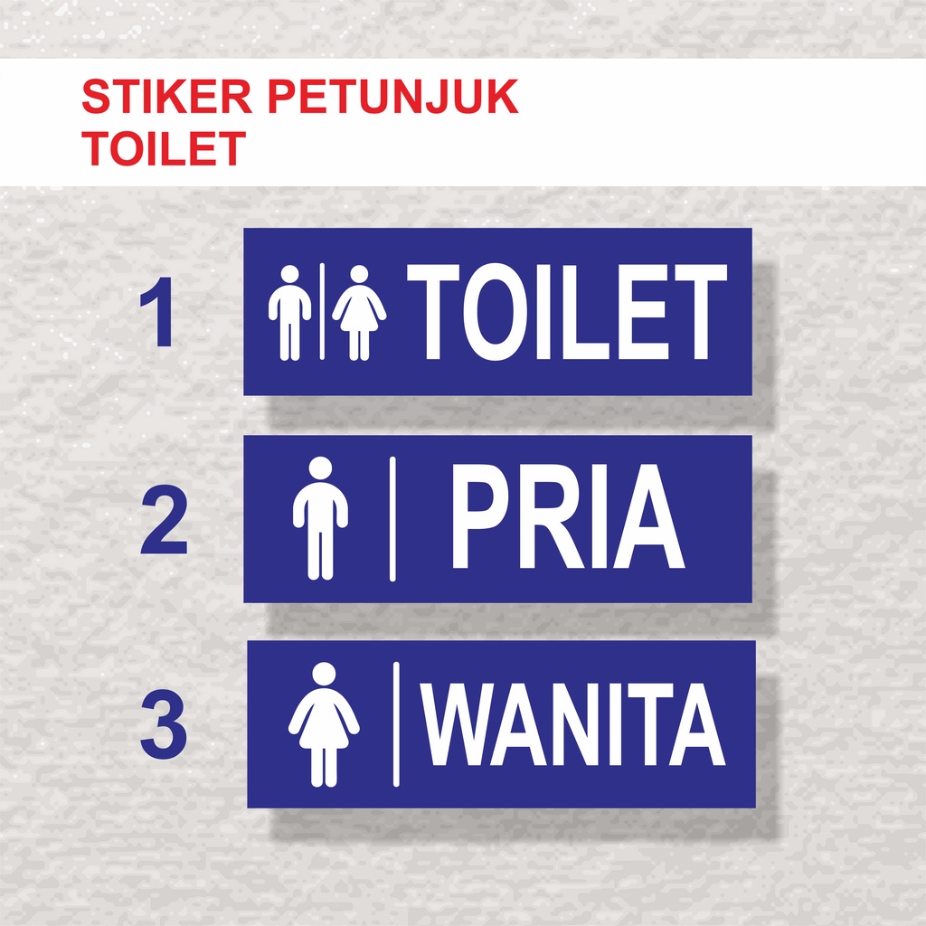 Jual STIKER TOILET - STICKER TOILET - STIKER PETUNJUK | Shopee Indonesia