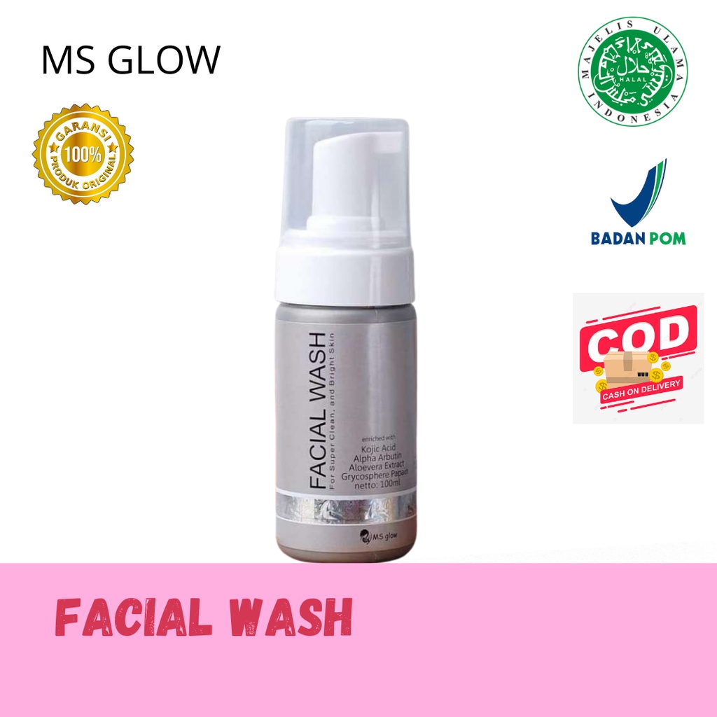 Jual Facial Wash Ms Glow | Sabun Muka Ms Glow | Alat Pembersih Wajah Ms ...