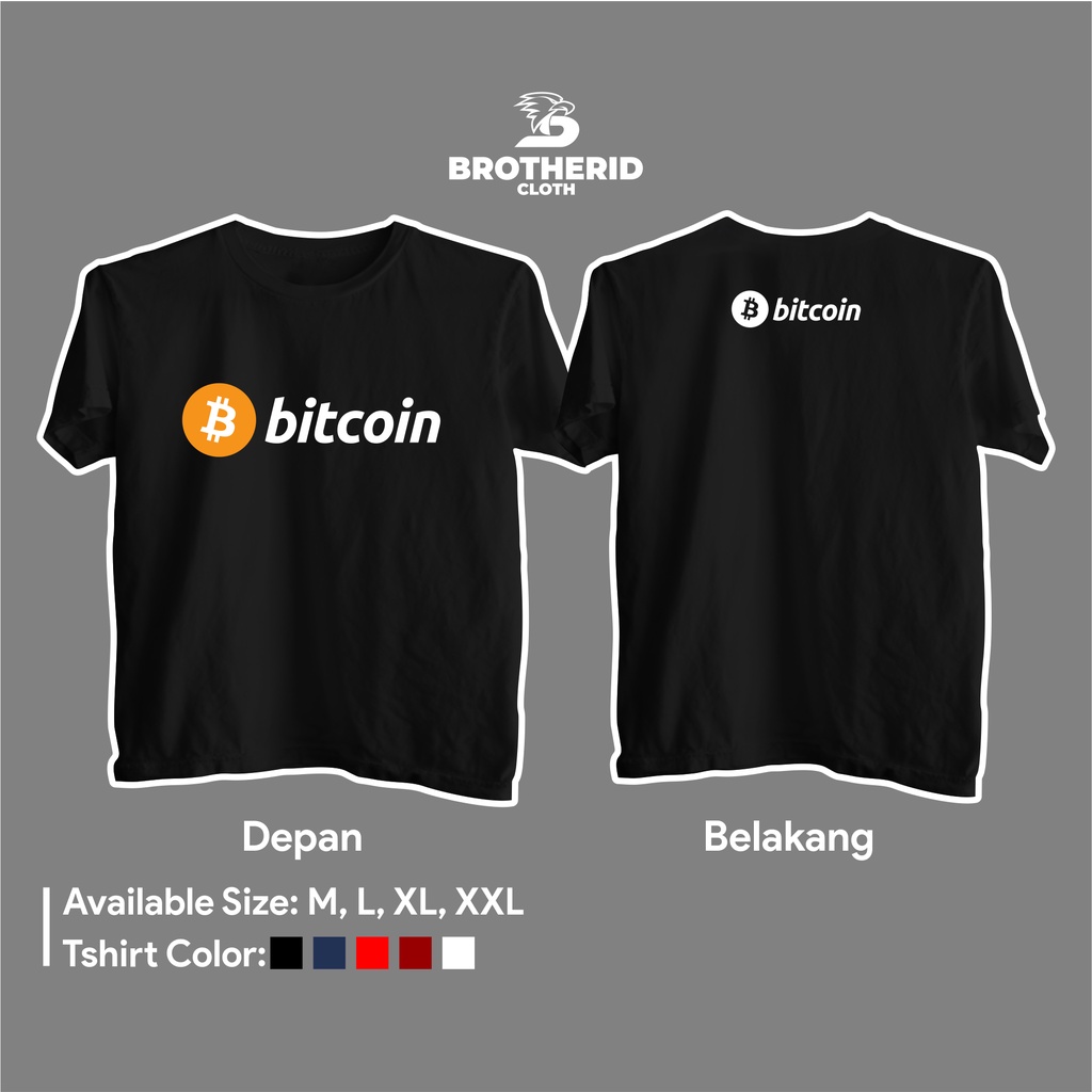 Jual Kaos Bitcoin BTC Coin Baju Mining Cryptocurrency Trader Trading ...