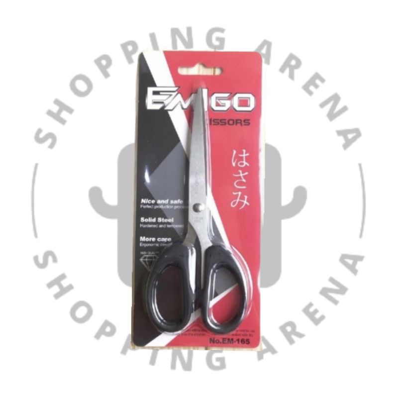 Jual Gunting Tanggung EMIGO 6 inch 16cm Tajam Pemotong Kertas Stainless ...