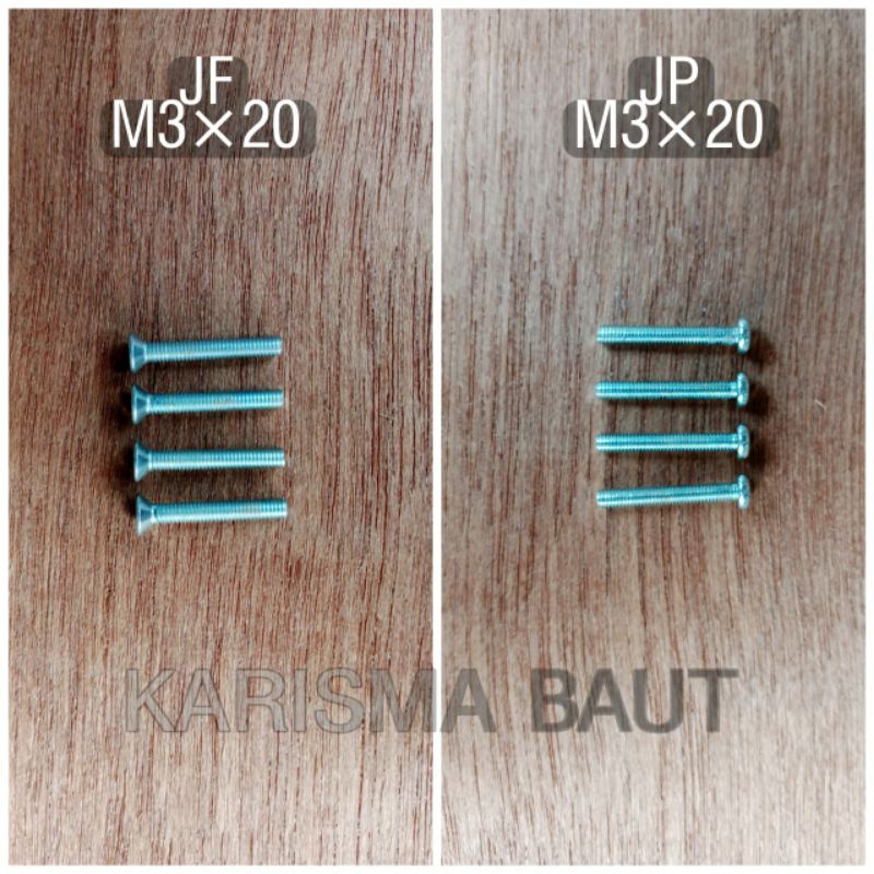 Jual Baut JP M3 x 20 ( baut JP 3x20 ) / Baut JF M3 x 20 ( baut JF 3x20 ...