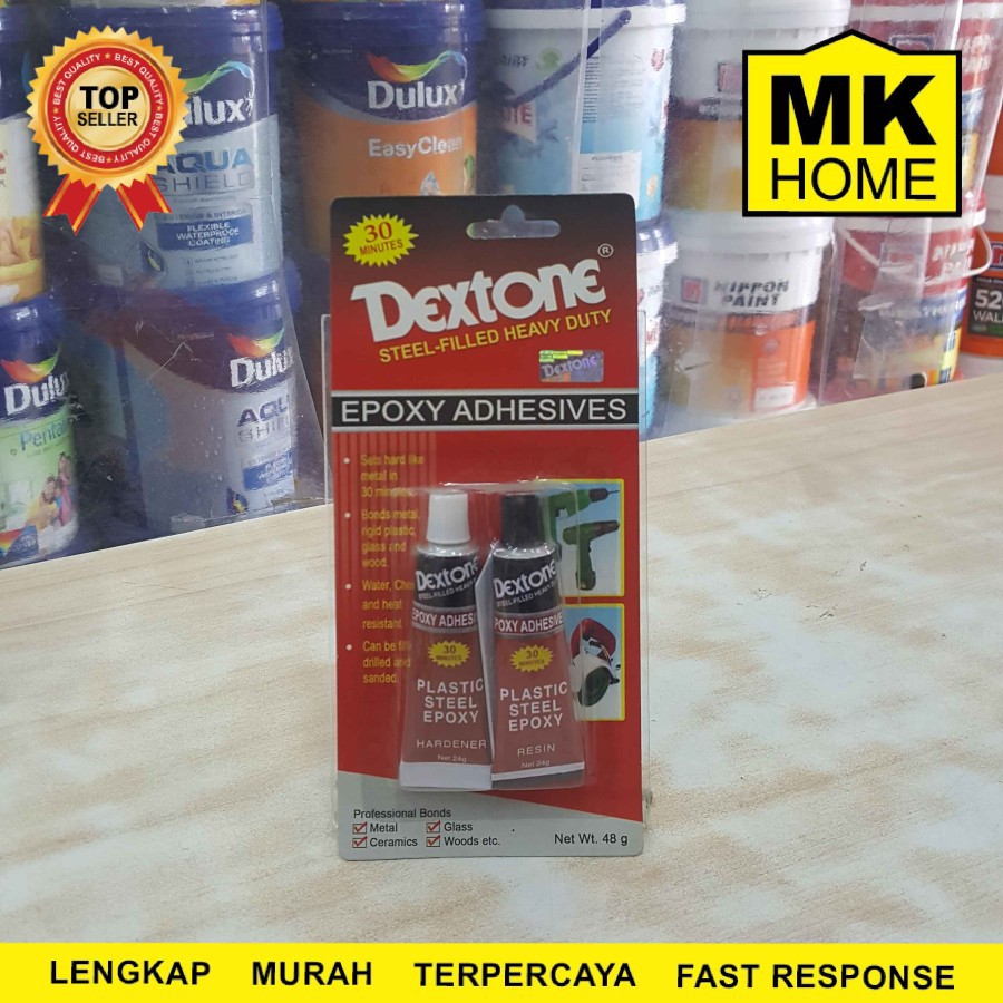 Jual Dextone Plastic Steel Epoxy Lem Besi | Shopee Indonesia
