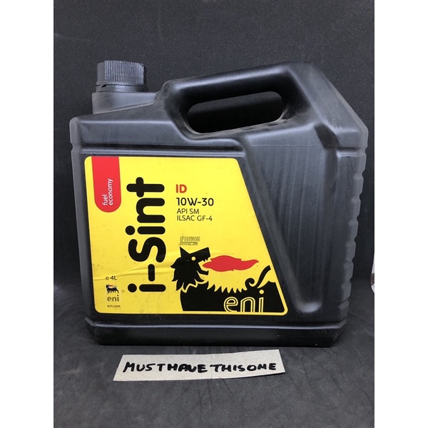 Jual Oli agip eni i sint 10w 10 w 30 api sm ilsac gf 4 galon 4 l ...