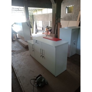 Jual MEJA RESEPSIONIS / MEJA LAUNDRY MERAH PUTIH BERVARIASI/ MEJA KASIR ...