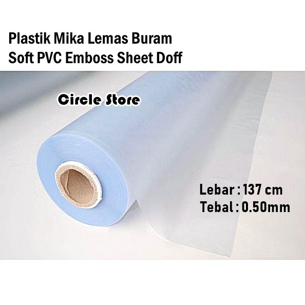 Jual Plastik Mika Lentur Emboss PVC Doff Lebar 137cm Tebal 0.50mm | Shopee Indonesia