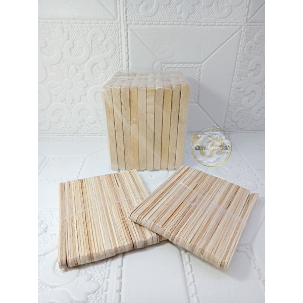 Jual Stik Ice Cream / Stick Kayu Polos / Stick Jelly Agar | Shopee ...