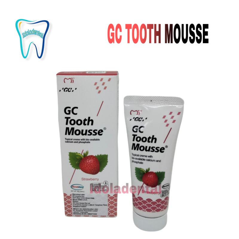 Jual DENTAL GC TOOTH MOUSSE STRAWBERRY | Shopee Indonesia
