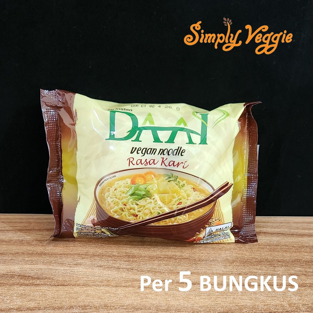 Jual DAAI Mie Instant Vegetarian DA AI Mie Instan Vegan 5 Bungkus ...