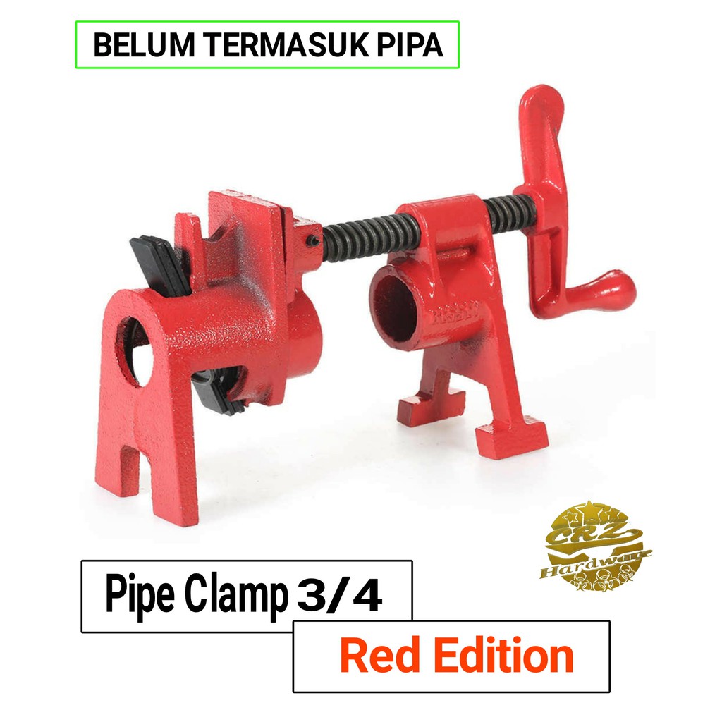 Jual Pipe Clamp 3/4 Heavy Duty klem pres penjepit papan kayu ...