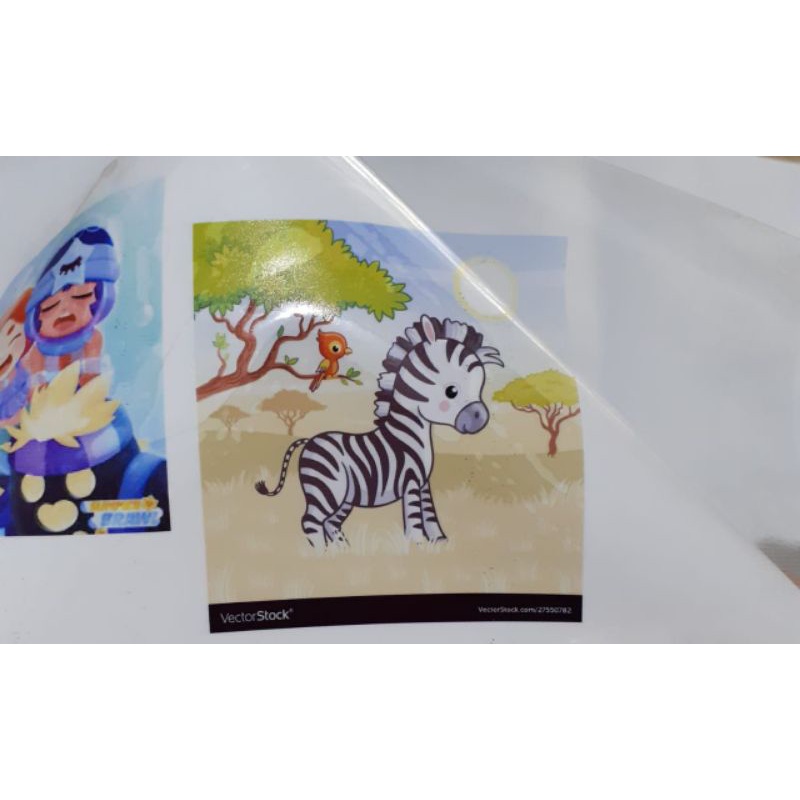 Jual Stiker Transparan white glossy/ Stiker transparan untuk printer inkjet ukuran A4/ Stiker ...