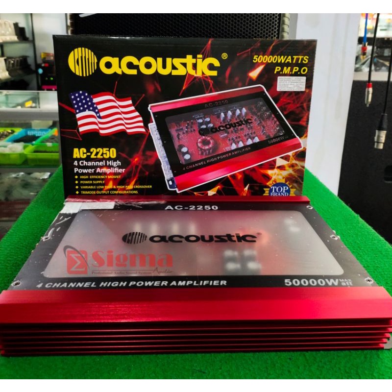 Jual Power Amplifier Acoustic AC-2250 4 Channel 50000 Watts Power Mobil ...