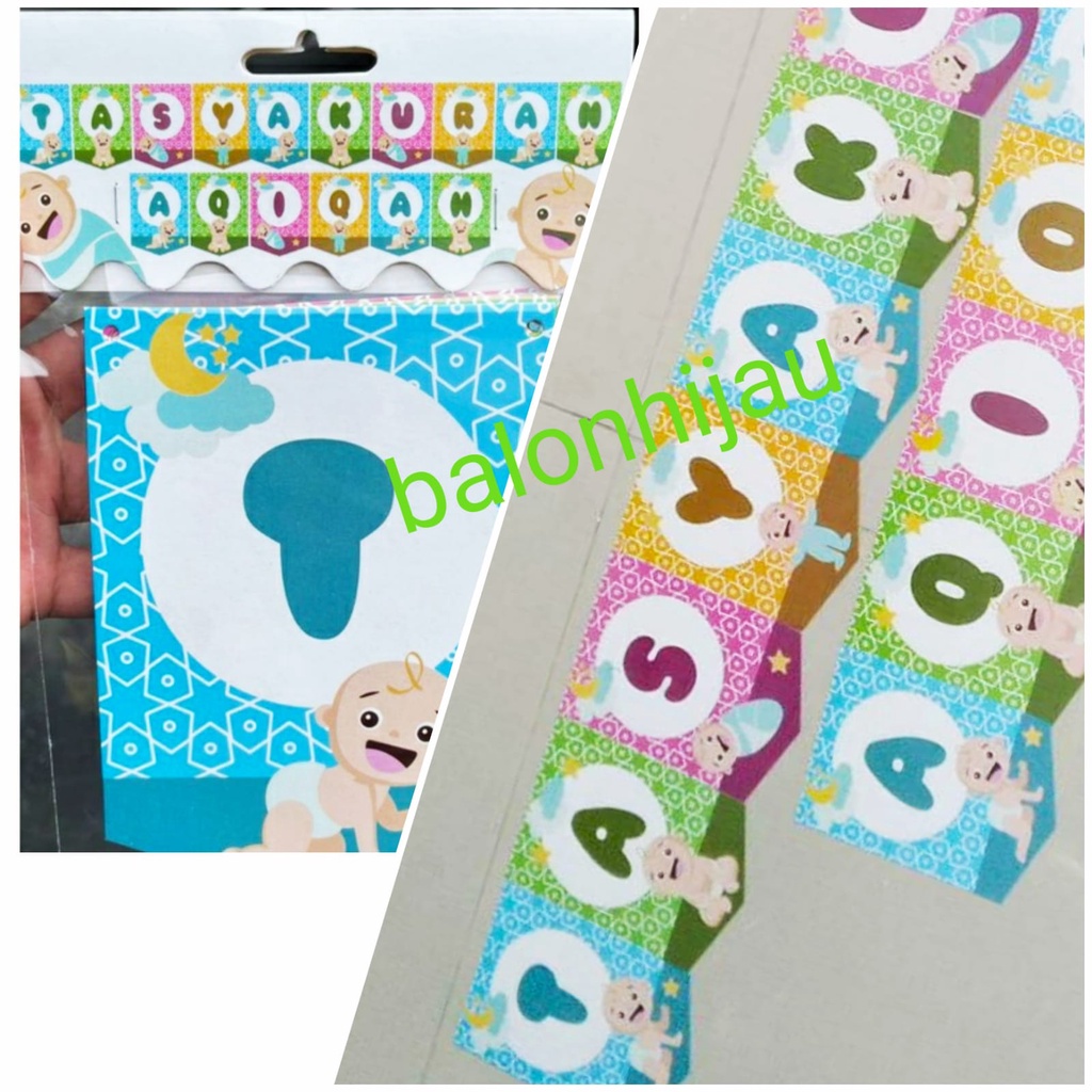 Jual BANNER TASYAKURAN AQIQAH / BANNER AQIQAH / BANNER SYUKURAN AQIQAH ...