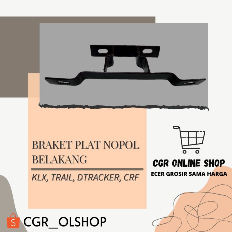 Jual DUDUKAN PLAT NOPOL BRAKET PLAT NOPOL BELAKANG TRAIL, DTRACKER, CRF ...