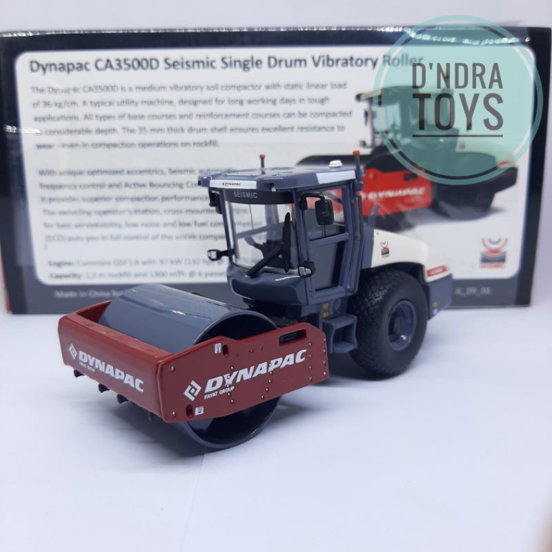 Jual Diecast Miniatur Alat Berat Dynapac CA3500D Seismic Single Drum ...