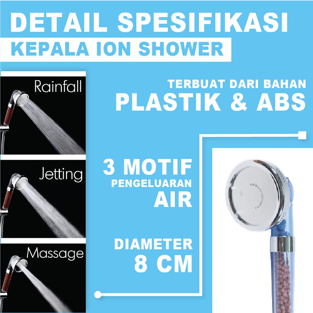 Jual Shower Ion Shower Kamar Mandi Kepala Shower Kamar Mandi Shower ...
