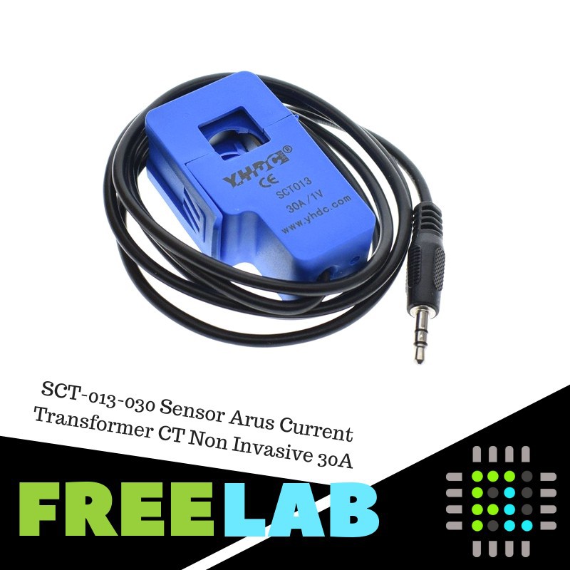 Jual SCT-013-030 Sensor Arus Current Transformer CT Non Invasive 30A ...